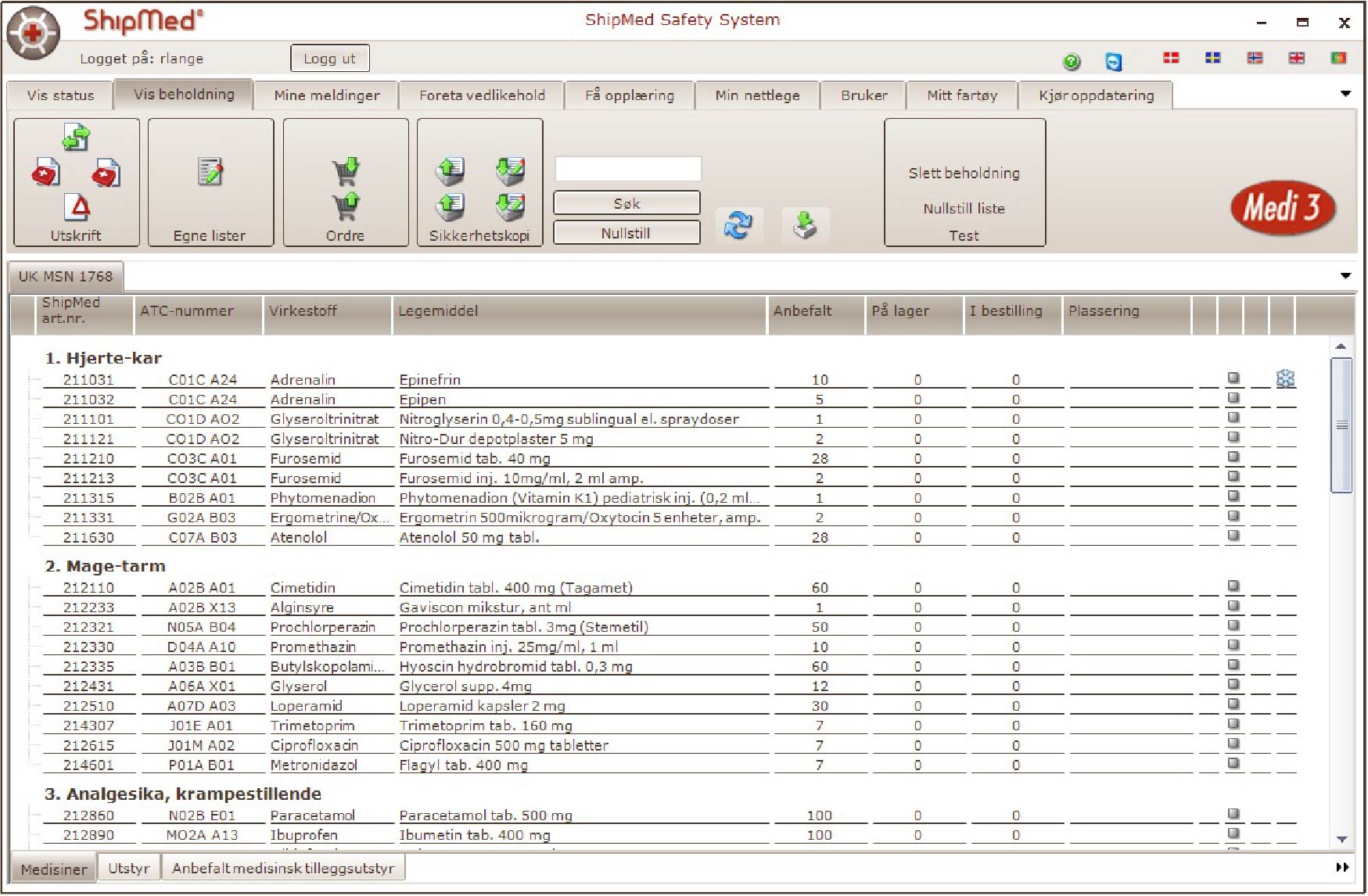 Shipmed Safety System - B&A Software